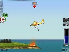 FIRE HELICOPTER online spel | POMU Spelletjes