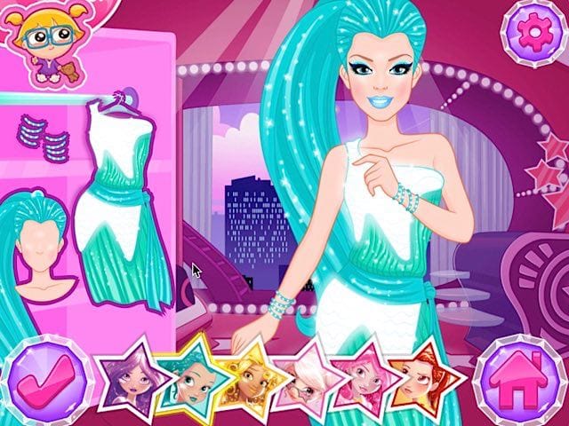 BARBIE'S STAR DARLINGS MAKEOVER online spel | POMU Spelletjes