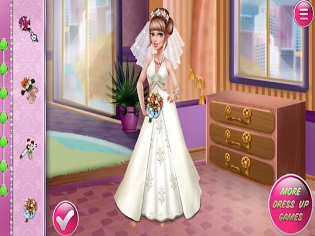 SERY WEDDING DOLLY DRESS UP online spel | POMU Spelletjes