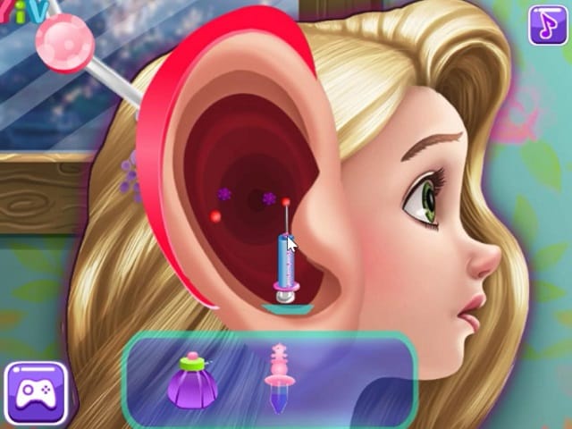 RAPUNZEL EAR SURGERY online spel | POMU Spelletjes