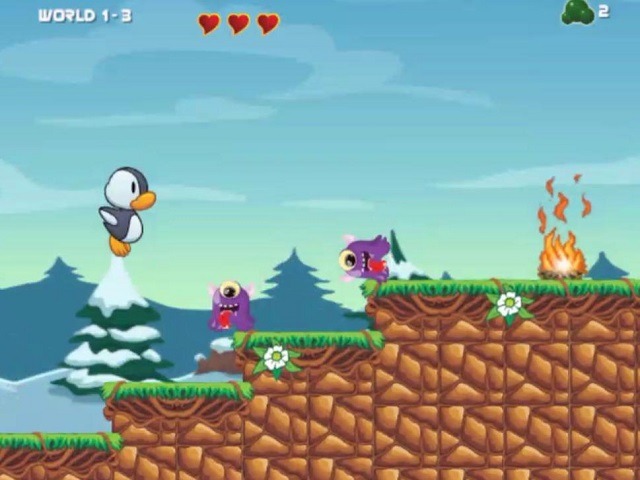 PENGUIN ADVENTURE online spel | POMU Spelletjes