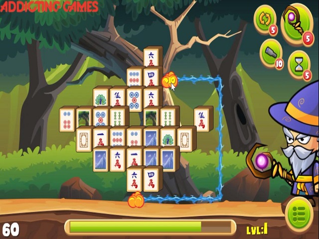 MAHJONG WIZARD online spel | POMU Spelletjes