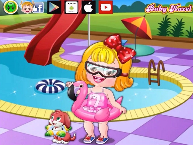 BABY HAZEL SWIMMER DRESSUP online spel | POMU Spelletjes