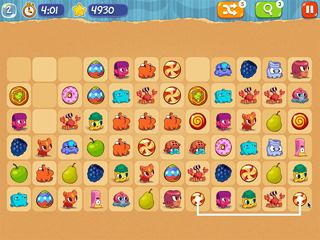 OM NOM CONNECT CLASSIC online spel | POMU Spelletjes